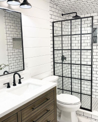 Atlanta Grid Pattern Shower Door Enclosures | Glass Governor of Atlanta
